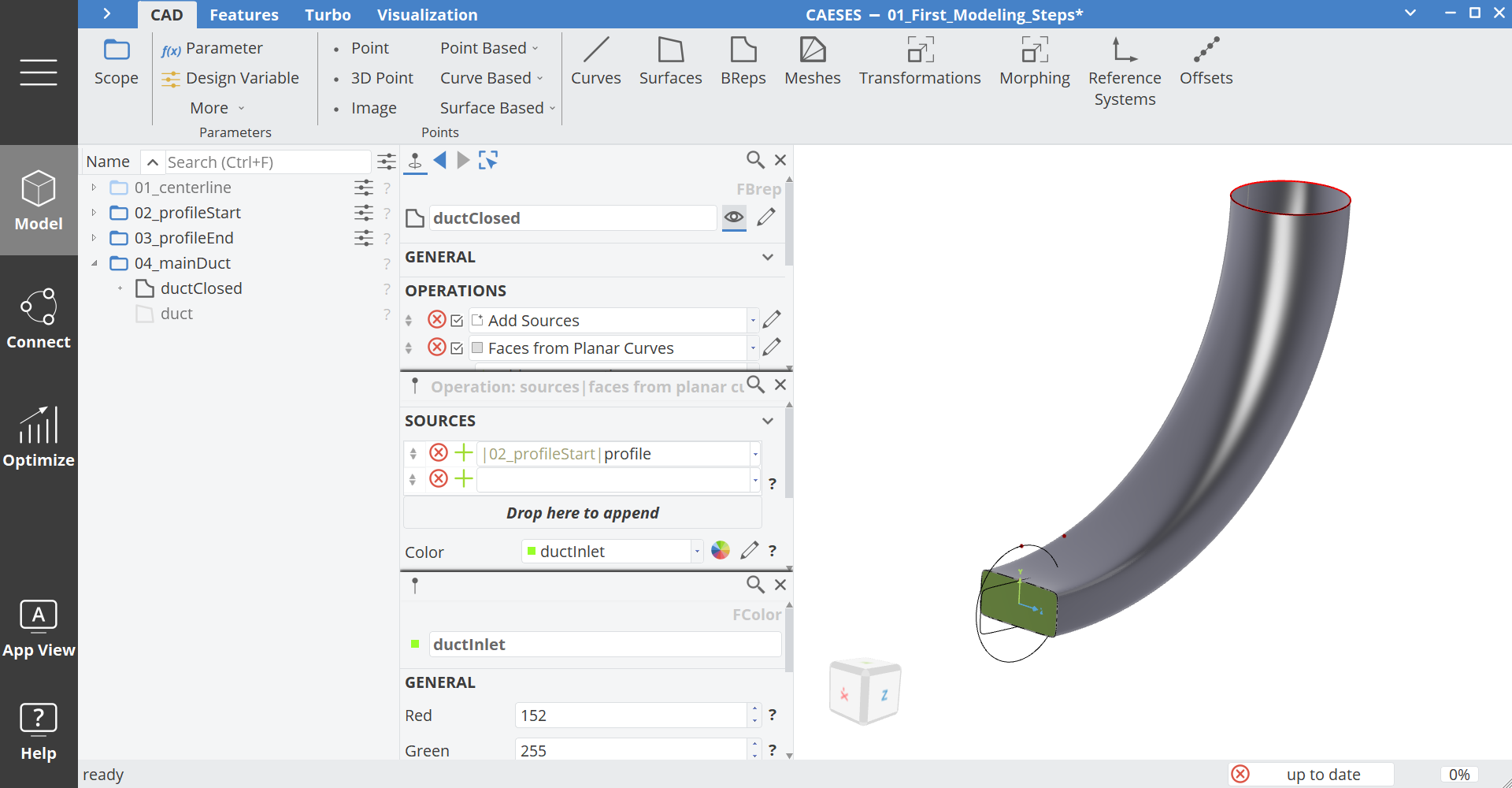 First Modeling Steps | CAESES User Guide