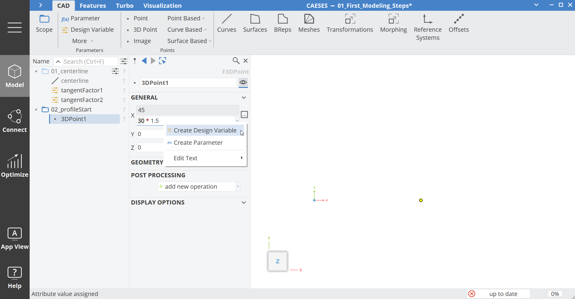 First Modeling Steps | CAESES User Guide