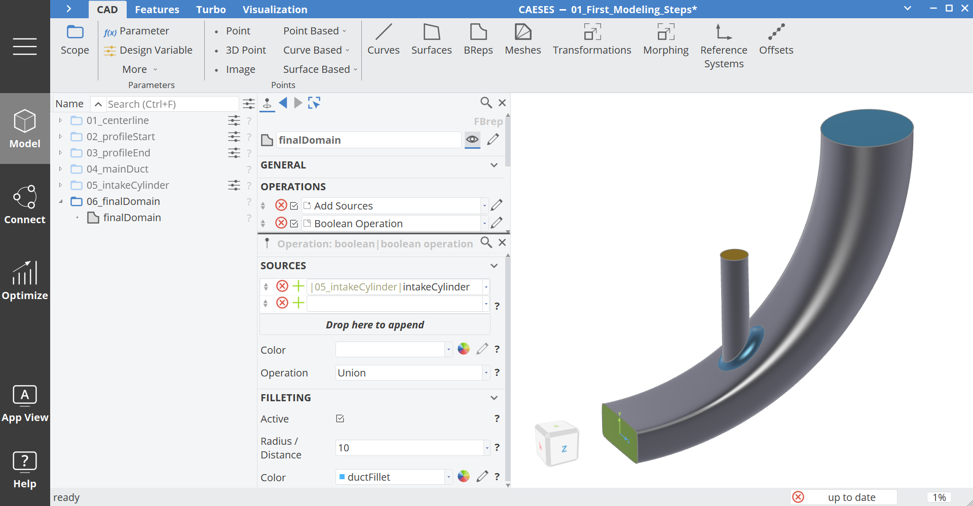 First Modeling Steps | CAESES User Guide
