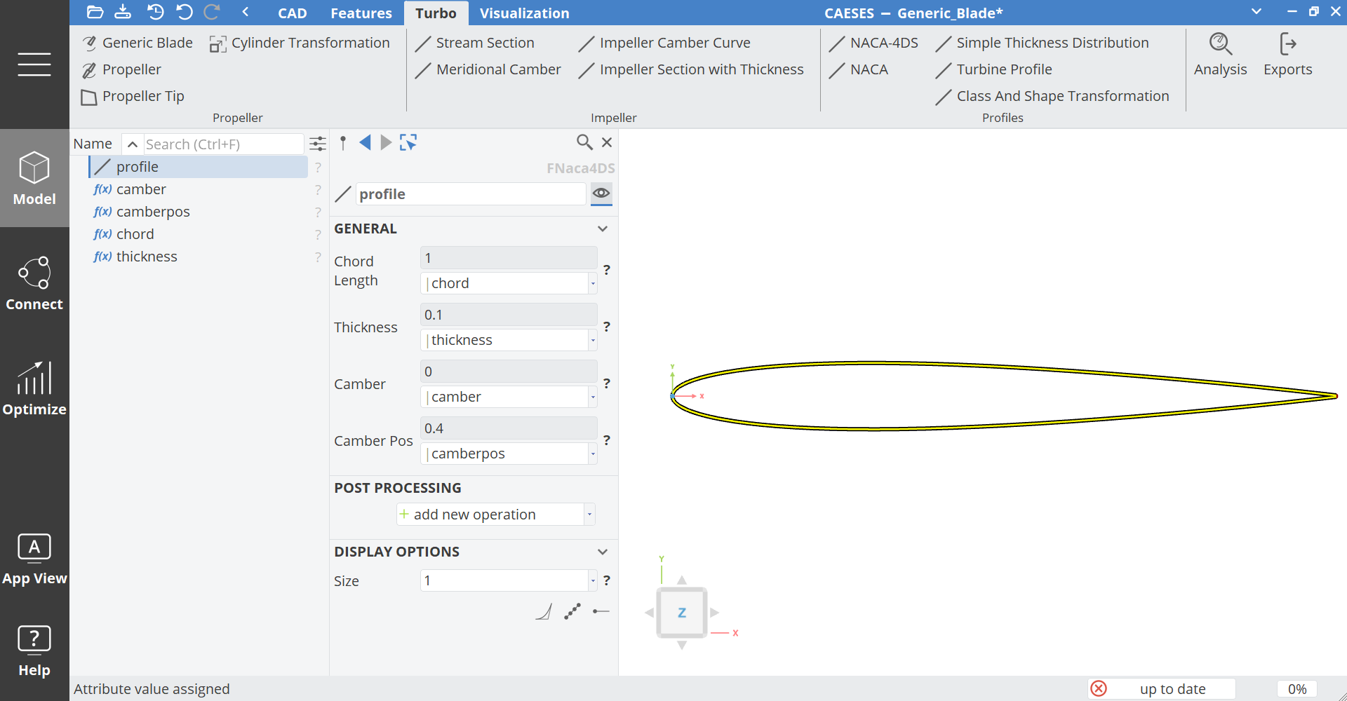 Generic Blade Design | CAESES User Guide