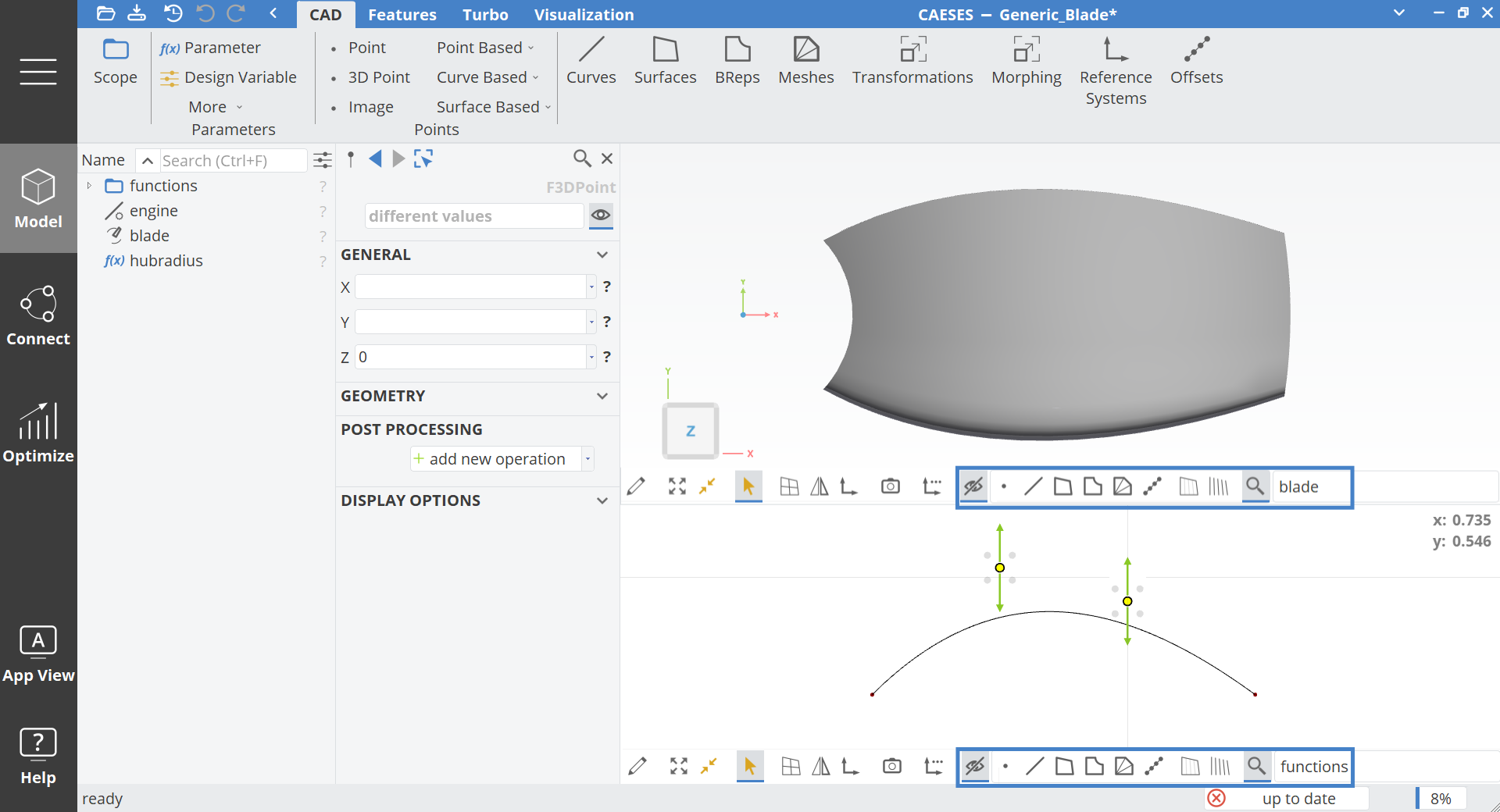 Generic Blade Design | CAESES User Guide