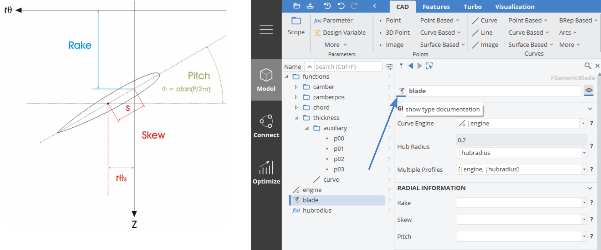 Generic Blade Design | CAESES User Guide