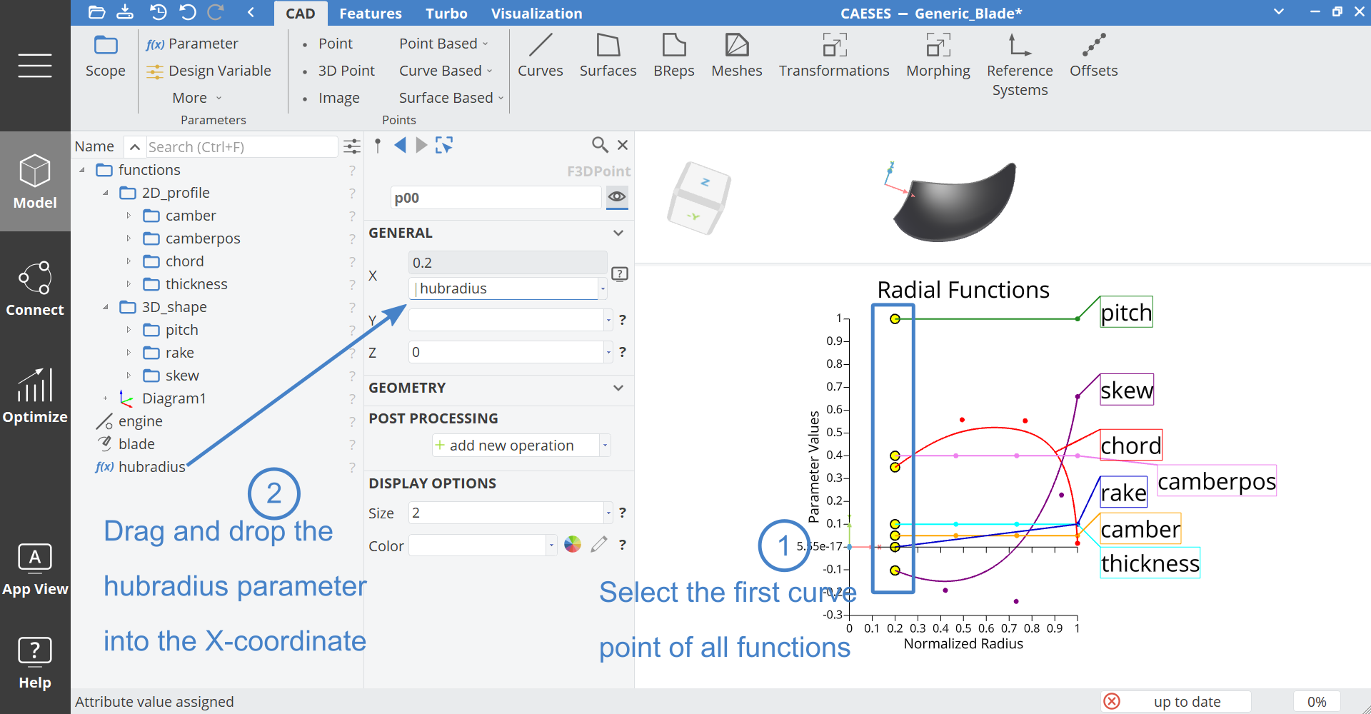 Generic Blade Design | CAESES User Guide