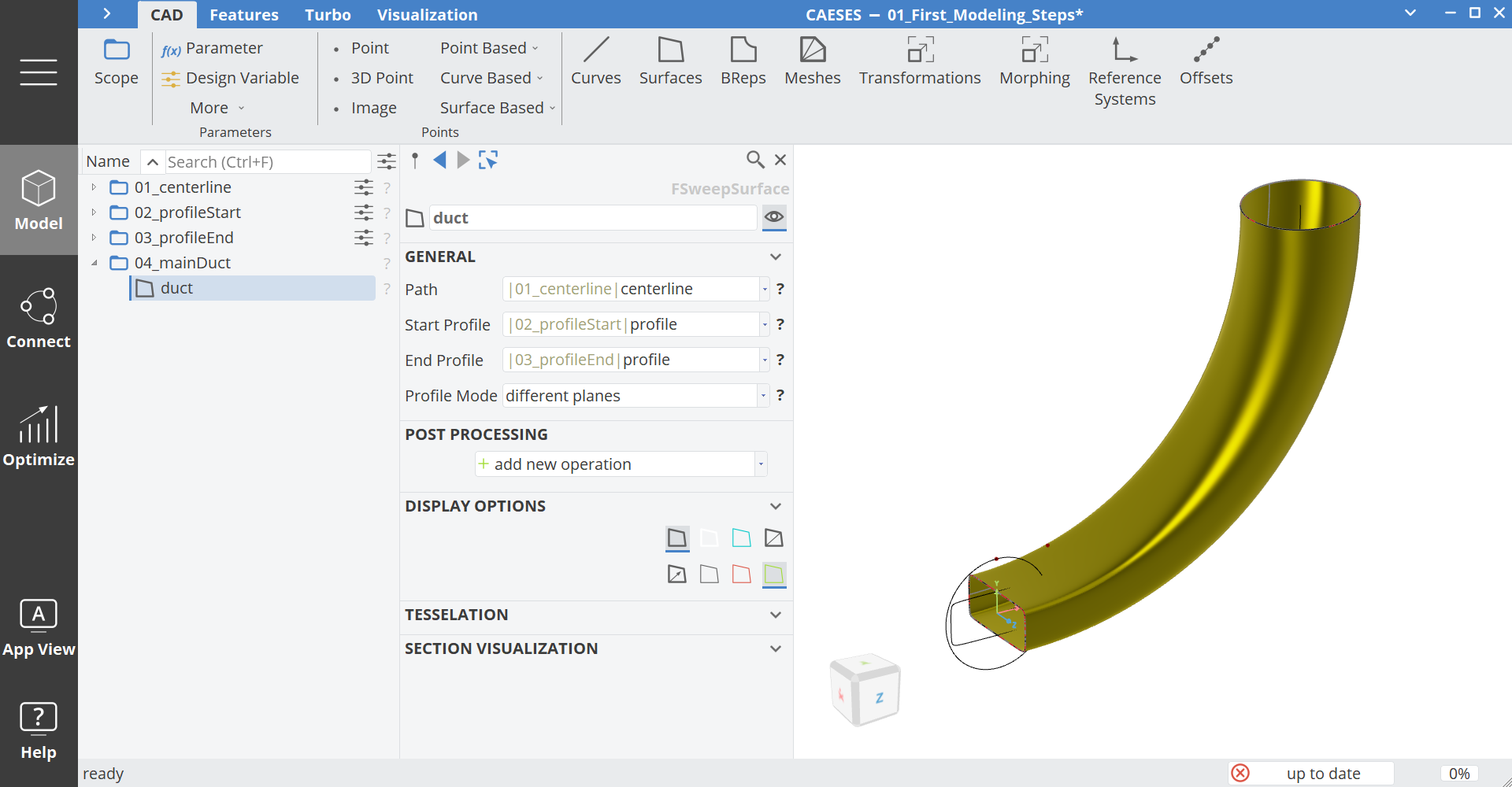 First Modeling Steps | CAESES User Guide